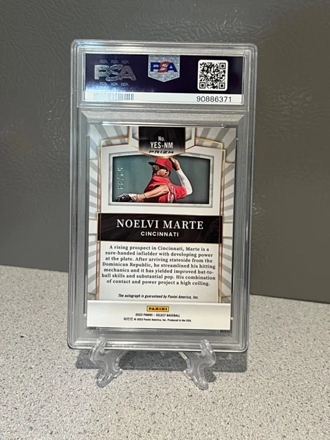 2023 SELECT NOELVI Marte firma esplosione giovanile argento #/99 PSA 8 ...
