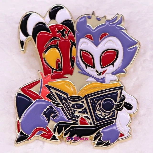 ANIME HAZBIN HOTEL Helluva Boss Badge Stole Blitzo Spilla Blitzy Spilla ...