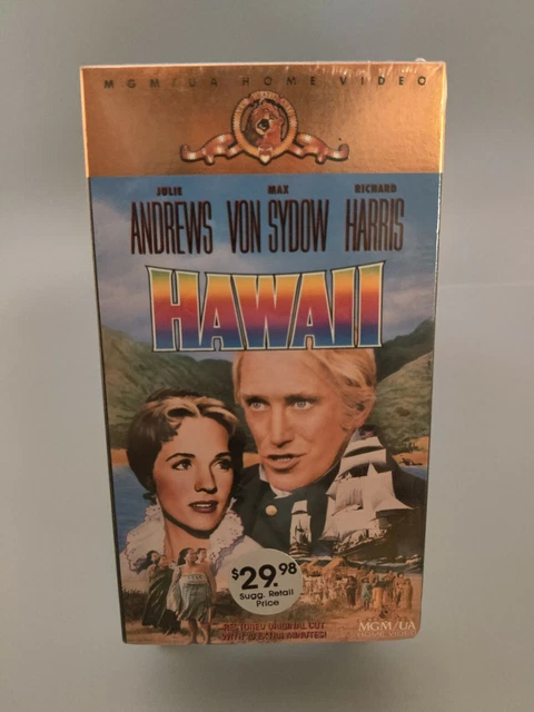 HAWAII (VHS, 1990) 2-Tape Set Julie Andrews Richard Harris MGM HI-FI £ ...
