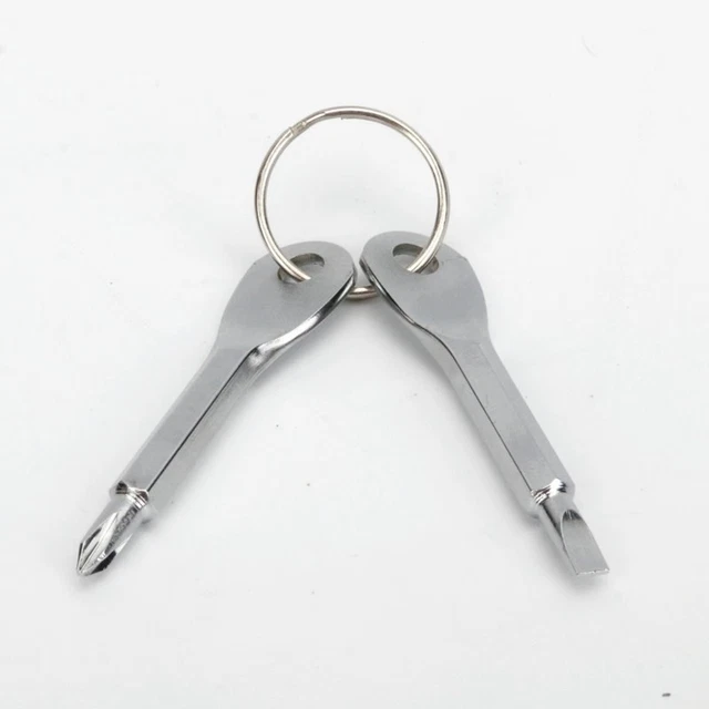 FOR CR-V STEEL Mini Multifunction Screwdriver for Key Shape Slotted ...
