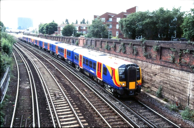 4216 ORIGINAL COLOUR Railway Slide Emu Class 450 057 At Canal Walk ...