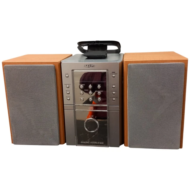 SANYO DIGITAL AMPLIFIER Sx-Mm9000 Audio System X2 Speakers Compact Shelf Stereo £14.99 - PicClick UK
