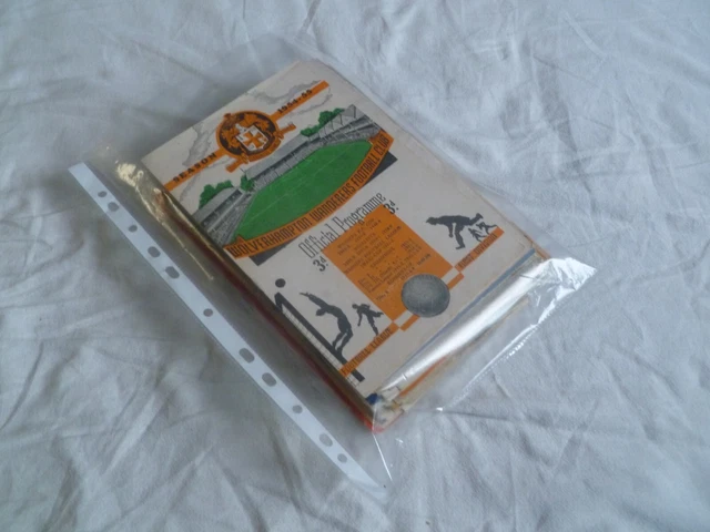 MY PRIVATE COLLECTION of Early 1950 's football programmes 60 in total ...