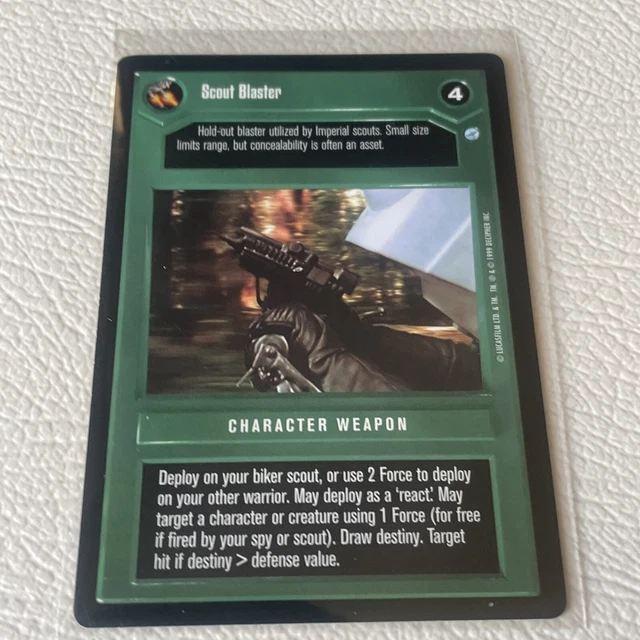 STAR WARS CCG Endor Dark Scout Blaster SWCCG EUR 2,22 - PicClick FR
