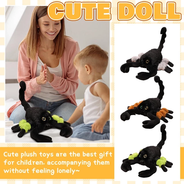 30 CM BLACK Scorpion Plush Toy, Soft And Cuddly Plush Doll Kids ...