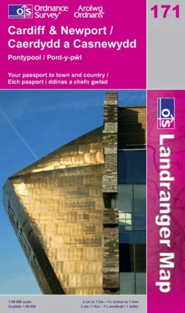 CARDIFF ET NEWPORT, Pontypool OS Landranger Carte Service ...