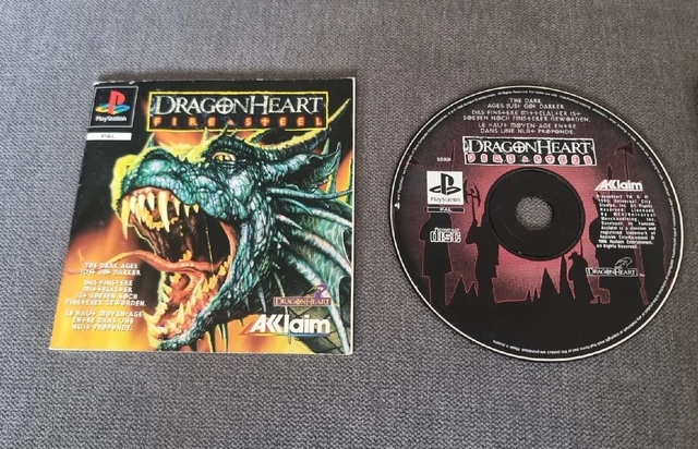 CONSOLE PSONE PS1 Playstation 1 PAL EUR Dragon Heart Dragonheart NOTICE ...