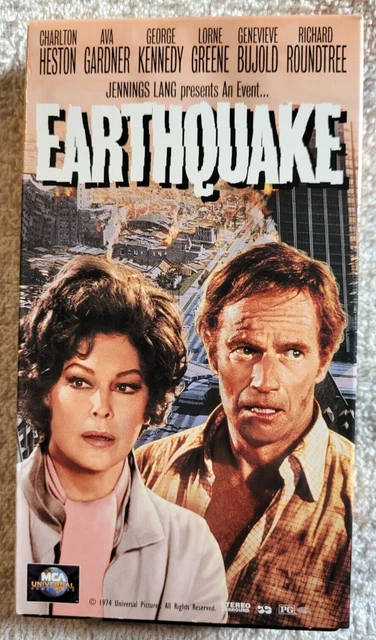 EARTHQUAKE VHS 1996 (1974) - Charlton Heston Ana Gardner Lorne Greene ...
