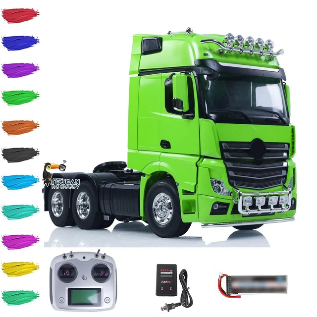 1/14 6*6 RC Truck 3363 Lorry Car 540 Brushed Motor 60A ESC Flysky I6S ...