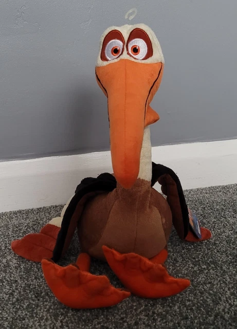 DISNEY PIXAR FINDING Nemo Rare Nigel Pelican Stamped Plush Soft Toy NWT ...