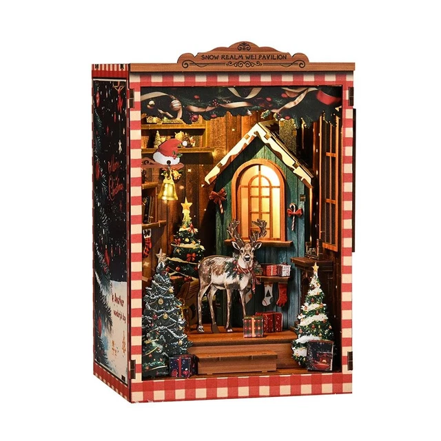 DIY MINIATURE HOUSE Model Kit Book Christmas Perfect Gift Home Decor £ ...