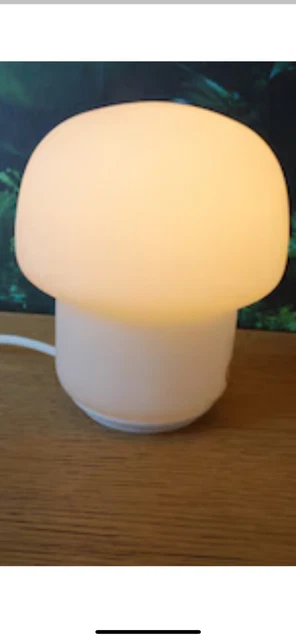 IKEA WHITE TOKABO Mushroom Bedside Lamp Night Light £15.99 - PicClick UK