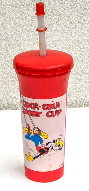 COCA COLA ITALIA Borraccia "Sport Cup" Pippo Goofy Disney Vintage 1992 ...
