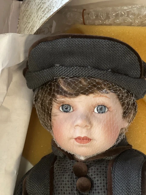 FRANKLIN MINT COCA-COLA Doll Matthew, 19" Heirloom Collector Porcelain ...