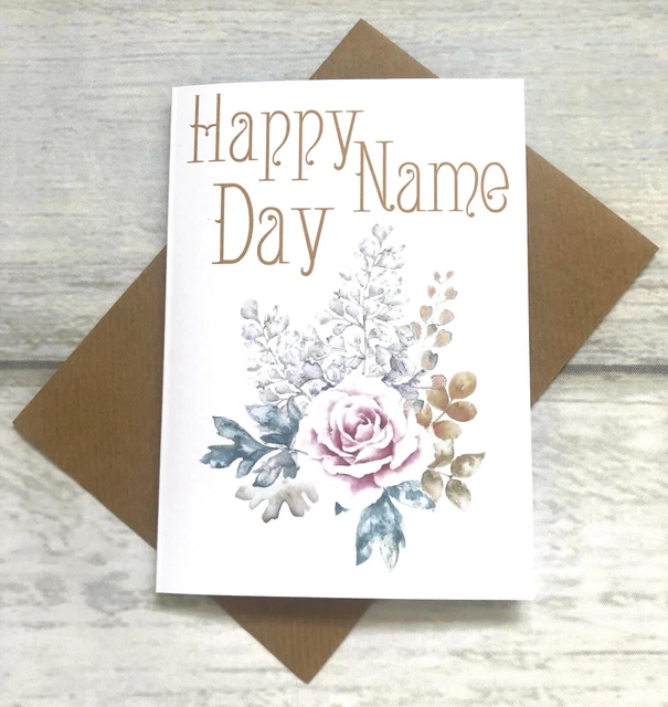HAPPY NAME DAY Birthday Greeting Card Celebrations (blank Inside) £6.43 ...