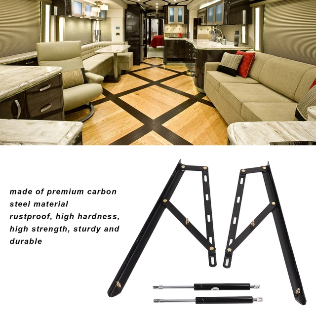 1 PAIR RV Bed Gas Spring Carbon Steel Heavy Duty Bed Lift Mechanism For ...