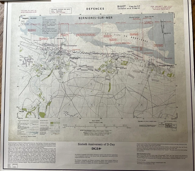 RARE, 5 MAPS Of the D-Day beaches - Ltd Edition - NM - 60th Anniversary ...
