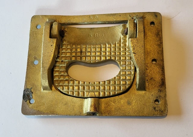 RARE VINTAGE/ANTIQUE BRONZE/BRASS pulldown step. Carriage railway coach ...