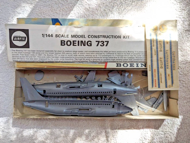 VINTAGE AIRFIX BOEING 737 Model Aircraft Kit - 1/144, 1969 $54.99 - PicClick AU