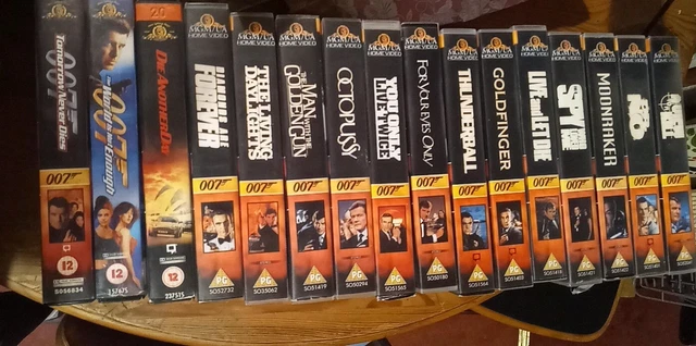 007 JAMES BOND Rare Video VHS Tapes 16 Films Collection £15.00 - PicClick UK