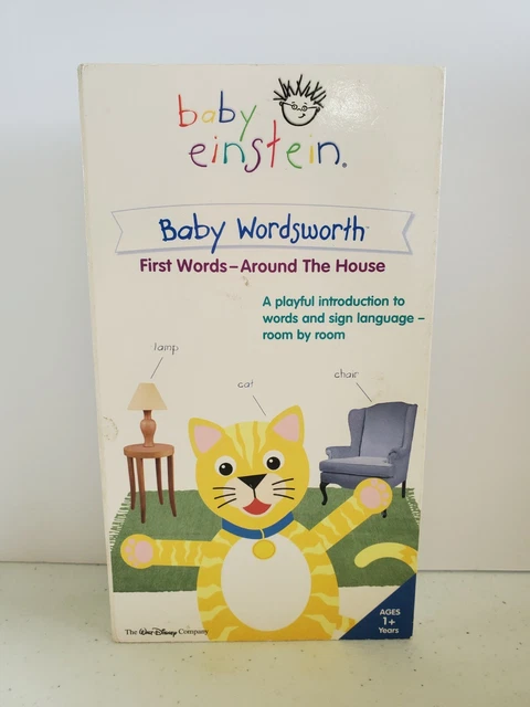 RARE BABY EINSTEIN: Baby Wordsworth First Words - Around The House (VHS ...