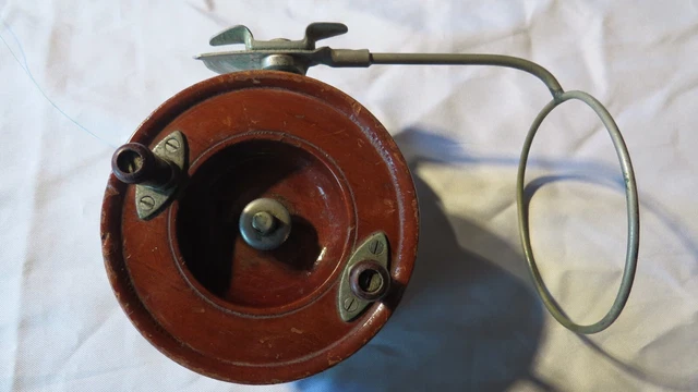 VINTAGE ALVEY 550 A3 side cast timber wooden fishing reel $130.00 ...