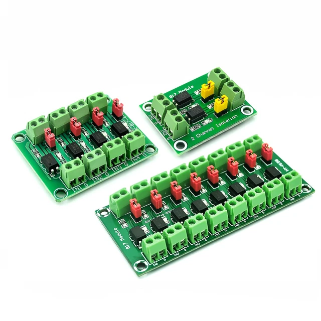 2-WAY/4/8-WAY VOLTAGE ISOLATION Board PC817 Optocoupler Control ...