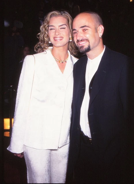 DIA BROOKE SHIELDS et Andre Agassi 1997 format Ko photographe P14-1-5-3 ...