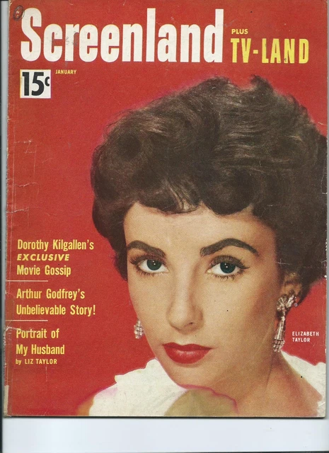 SCREENLAND MAGAZINE JANUARY 1954 ELIZABETH TAYLOR Esther Williams DORIS ...
