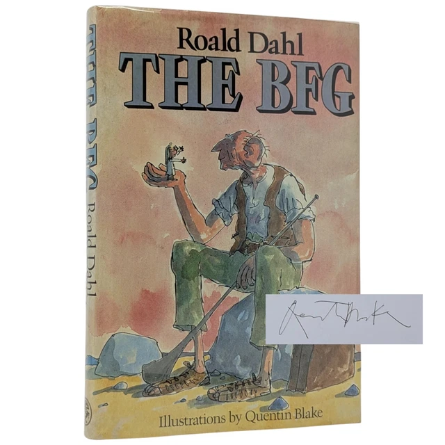 THE BFG ROALD DAHL First Edition 1982 w/ SIGNED FDC by Quentin Blake ...