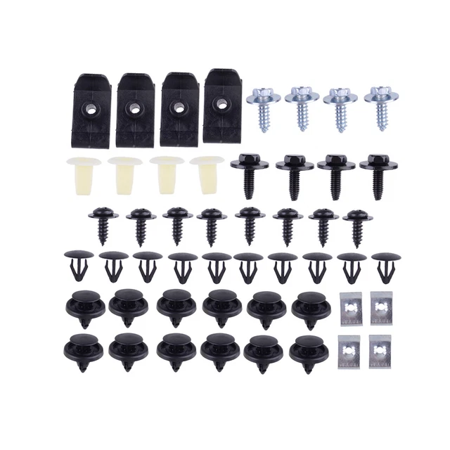 100X CAR ENGINE Fender Bumper Panel Fastener Screw Rivet Retainer Push ...