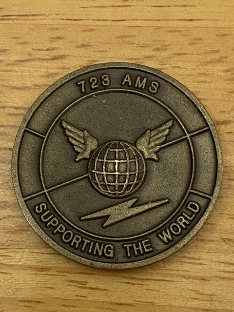 USAF 730TH AIR Mobility Squadron 730 AMS Command Support Challenge Coin ...