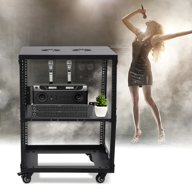 OPEN FRAME SERVER Rack Network Server Rack 12U 4 Post 19.7" Adjustable ...