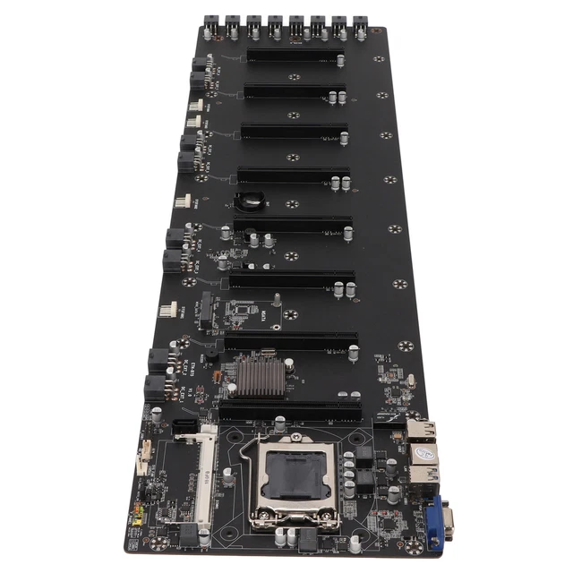 MINING MOTHERBOARD 2 USB3.0 4 USB2.0 65mm Graphics Card Spacing DDR3 ...