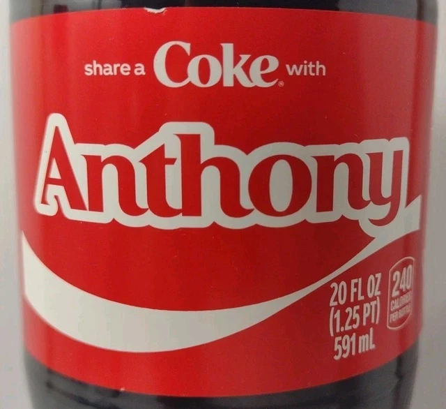 ANTHONY SHARE A Coke 2025 COCA COLA 20oz Personalized GIFT DIET Limited ...