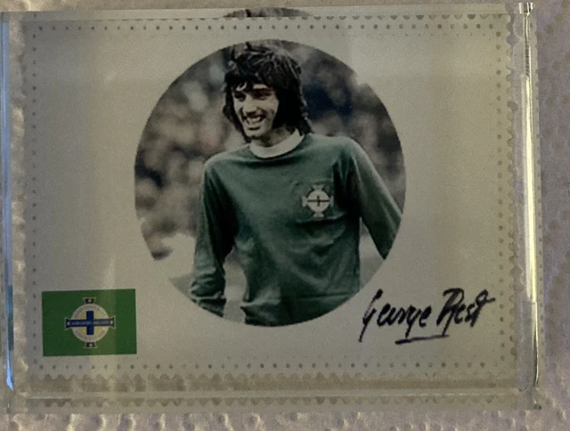 GEORGE BEST NORTHERN Roland Signed Photo box Paperweight Gift Boxed £13 ...
