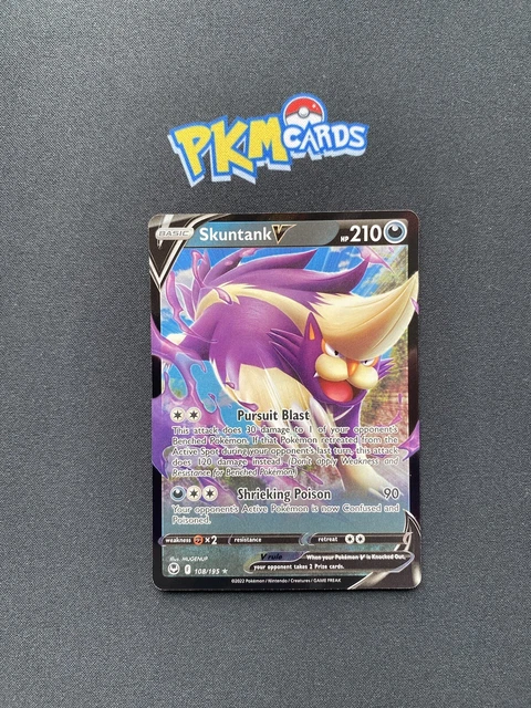 POKÉMON TCG SKUNTANK V Silver Tempest 108/195 Ultra Rare NM. £2.20 ...