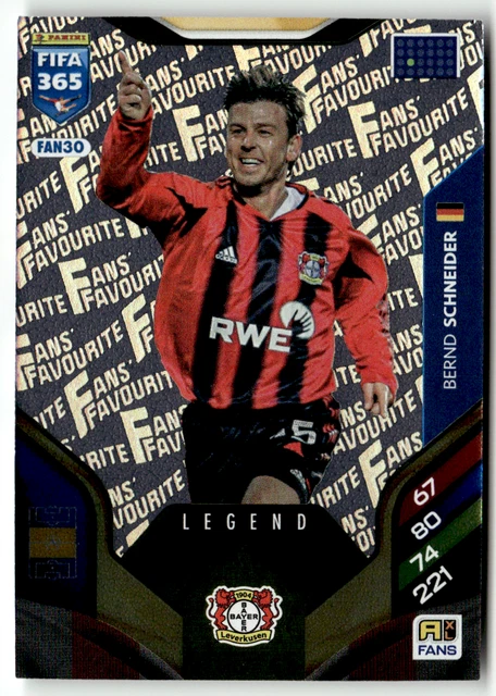 PANINI ADRENALYN XL Fifa 365 2026 FAN30 Bernd Schneider Legend Fans ...