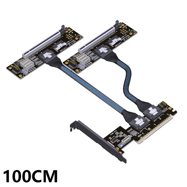PCIE 5.0 X16 Gen5 Cable Graphics Card GPU Extension Cable for AMD ...