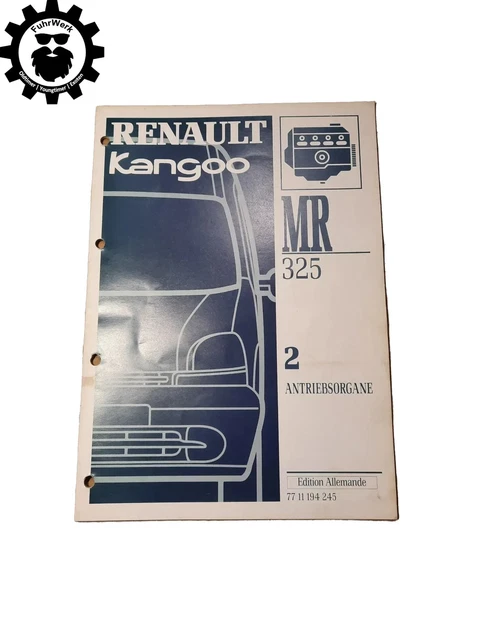 ORIG RENAULT KANGOO Werkstatthandbuch Getriebe Kupplung MR325 ...