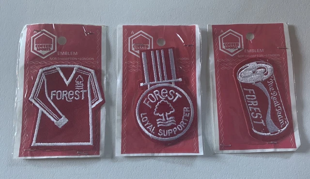OLD STOCK COFFER 1970s NOTTINGHAM FOREST SEW ON FOOTBALL PATCH’s x 3 (Ex Shop) £3.25 - PicClick UK