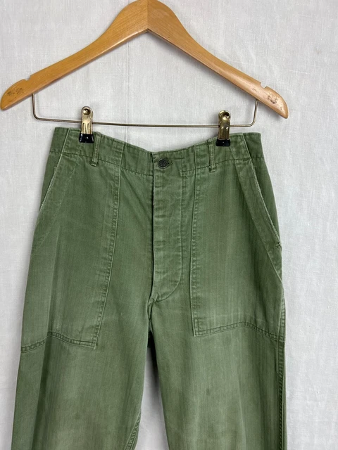 FATIGUE PANTS WW2 HBT Pants US Army WW2 Trousers OD HBT WW2 Field Pants ...
