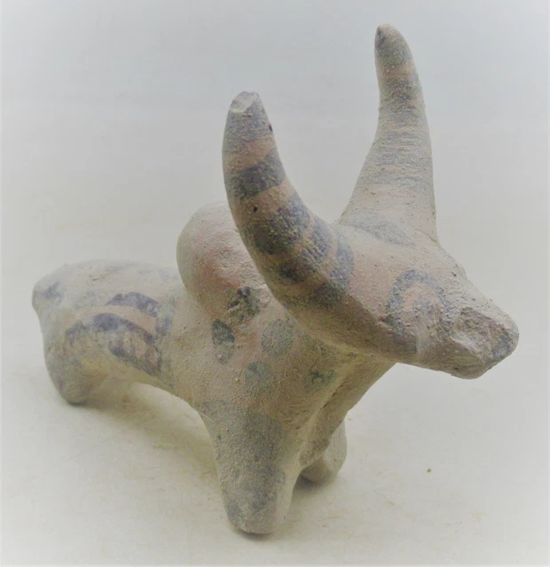 ANCIENT INDUS VALLEY Terracotta Harappan Bull Figurine. Circa 2200 ...