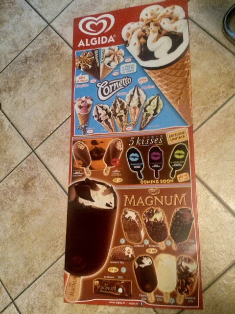 TABELLA GELATI ALGIDA Anni 2000 EUR 25,00 - PicClick IT