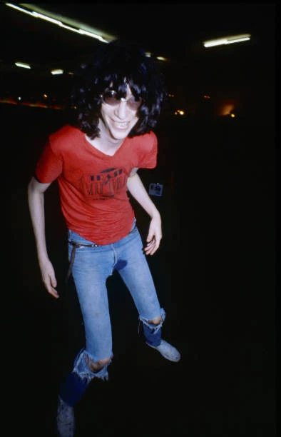 RAMONES AMERICAN PUNK rock band USA Joey Ramone on stage in Berlin- Old ...