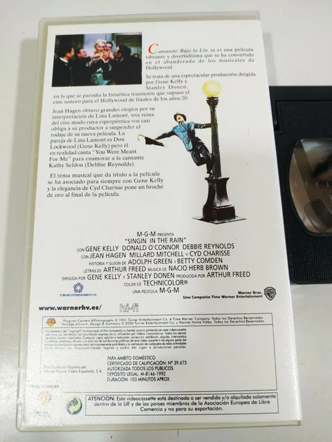 SINGING IN THE Rain Gene Kelly - VHS Tape Spanish - 2T £24.06 - PicClick UK