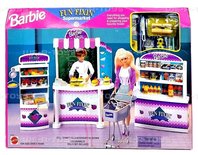 BARBIE FUN FIXIN' Supermarket Playset 1997 Mattel #67576 NRFB £112.45 ...