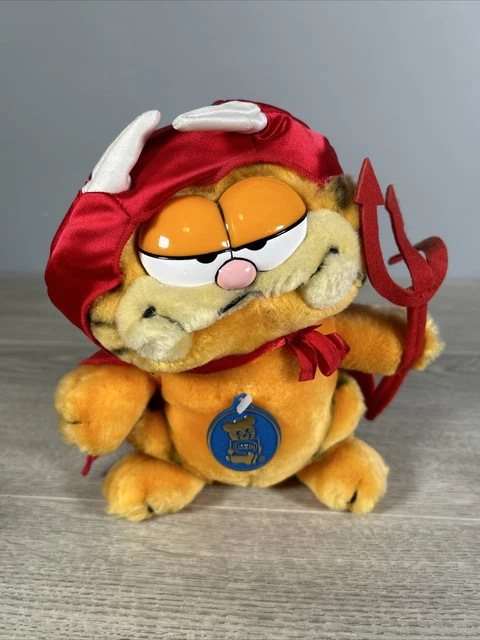 VINTAGE GARFIELD RED Devil Dakin Soft Toy 1981 Collectable £14.99 ...