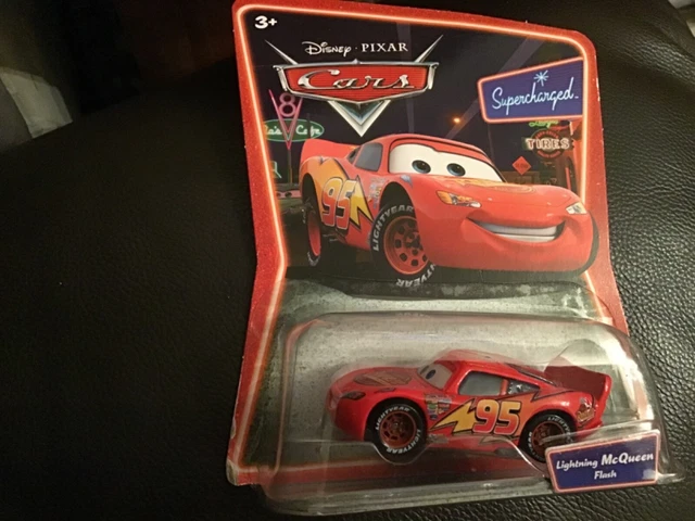 DISNEY PIXAR CARS Lightning McQueen Flash Supercharged new sealed H6406 ...