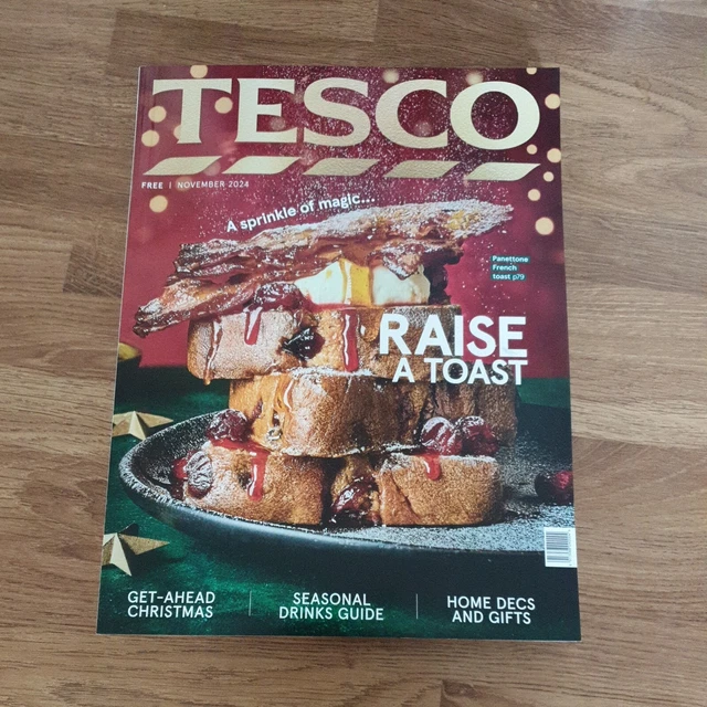 TESCO MAGAZINE: NOVEMBER 2024 - Contains recipes and vouchers £2.00 ...